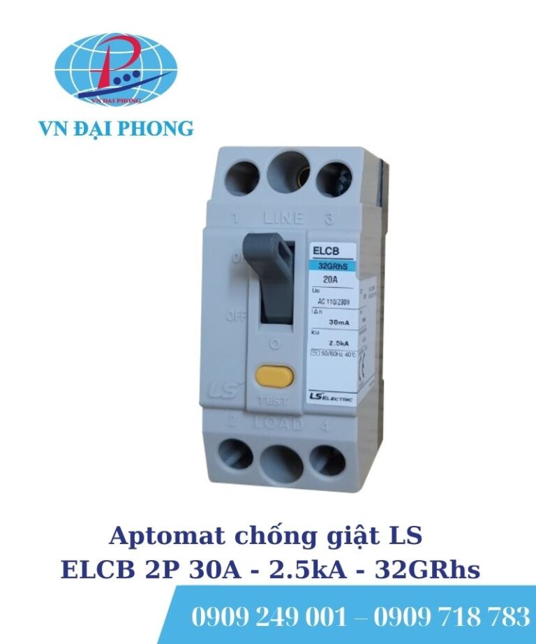 Aptomat chống giật LS ELCB 2P 30A - 2.5kA - 32GRhs - VN Đại Phong